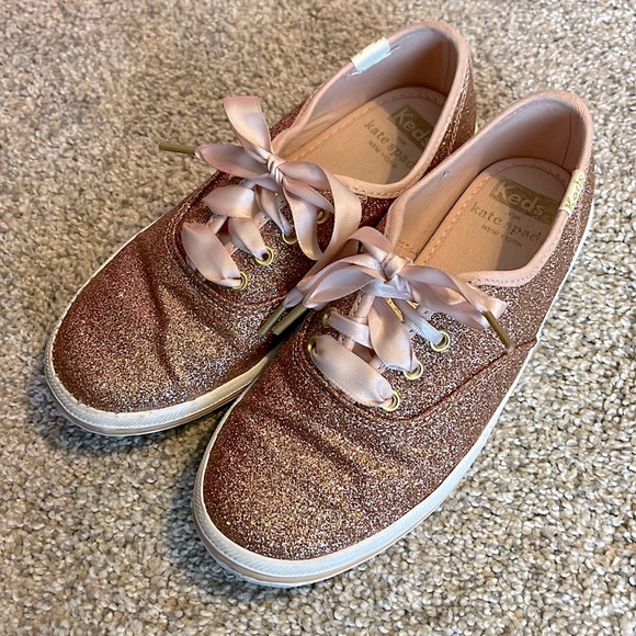 Keds | Shoes | Kate Spade Rose Gold Keds | Poshmark